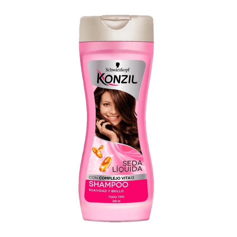 Konzil Shampoo Suavidad y Brillo Frasco 340ml | Eco Ahorro