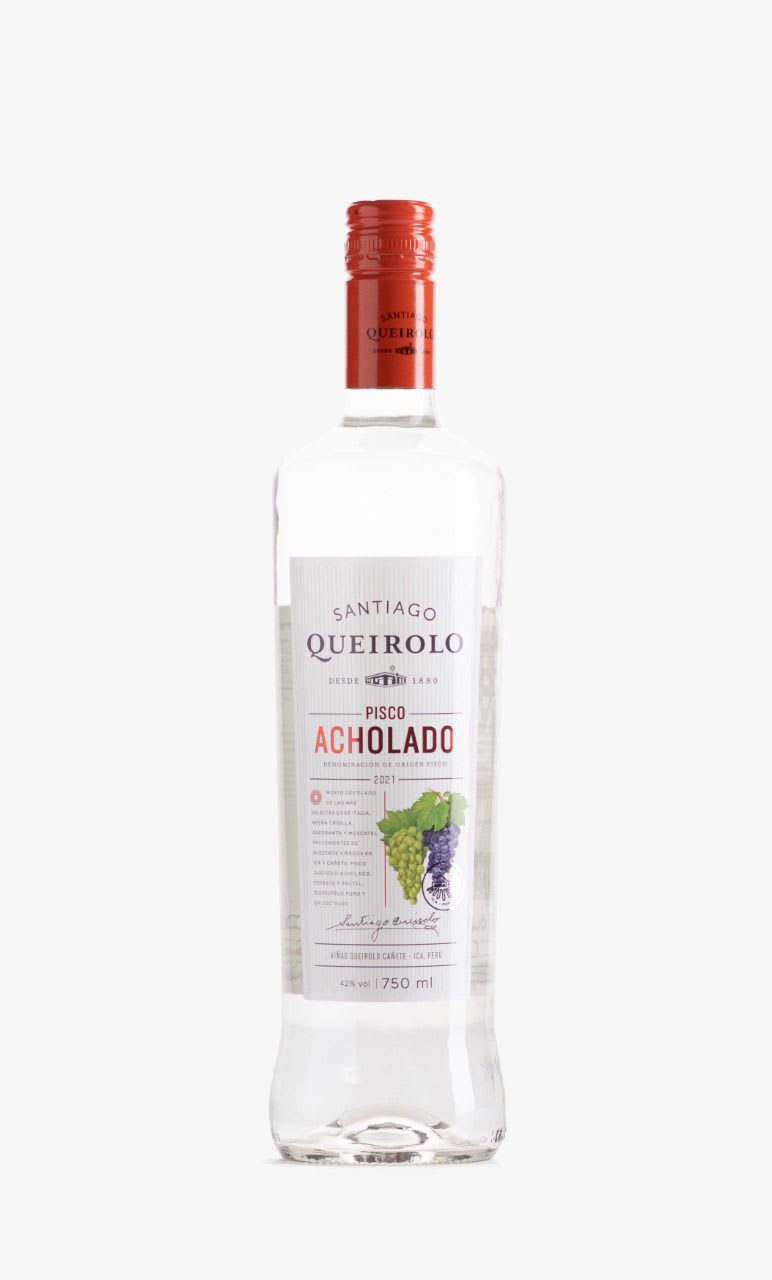 Pisco SANTIAGO QUEIROLO Acholado Botella 750ml | Eco Ahorro