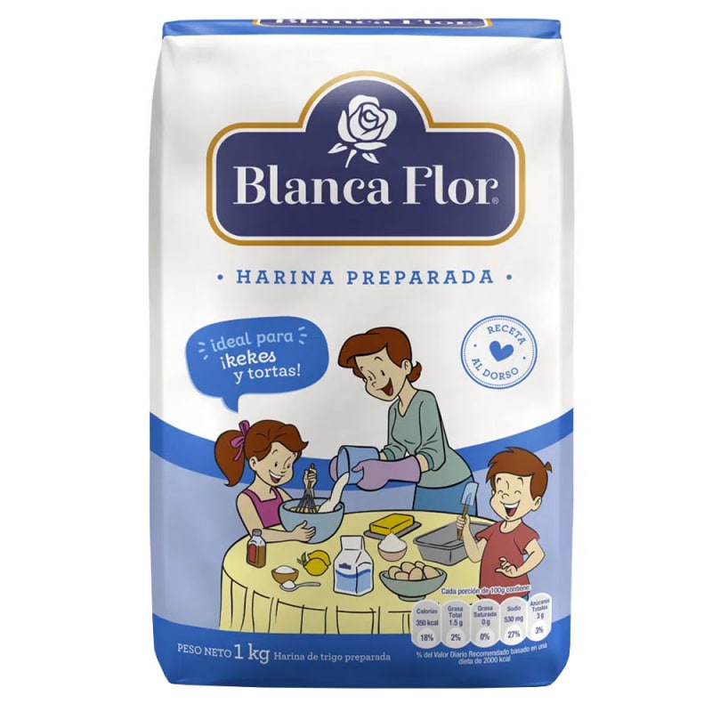 Blanca Flor Harina Preparada Bolsa 1kg | Eco Ahorro