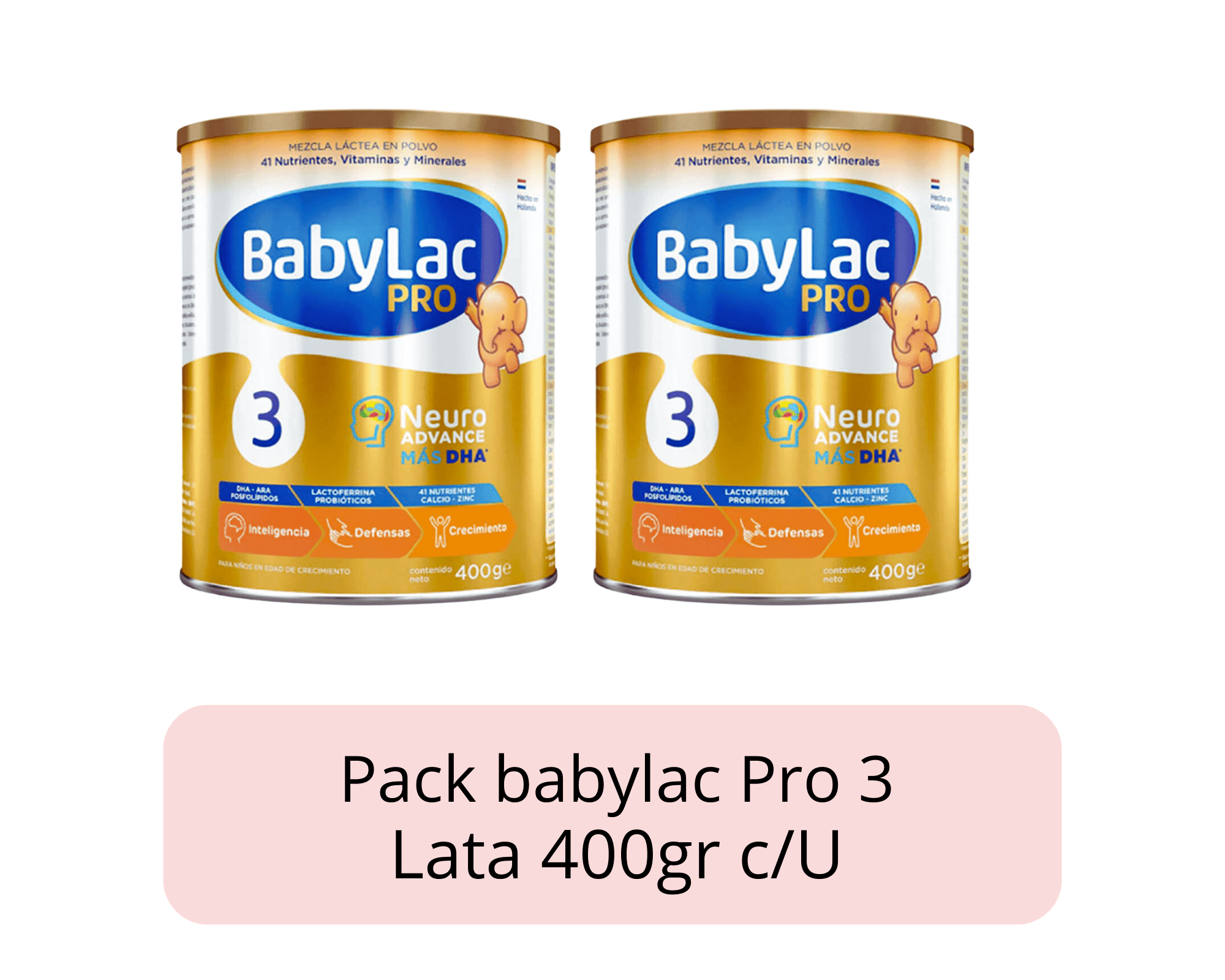 Pack Babylac Pro 3 Neuro Advance 400gr | Eco Ahorro