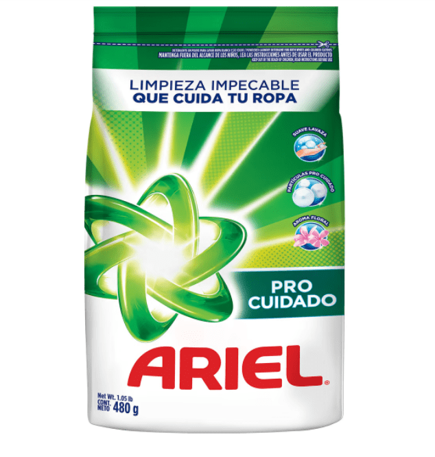 Detergente Ariel Pro Cuidado 480gr | Eco Ahorro