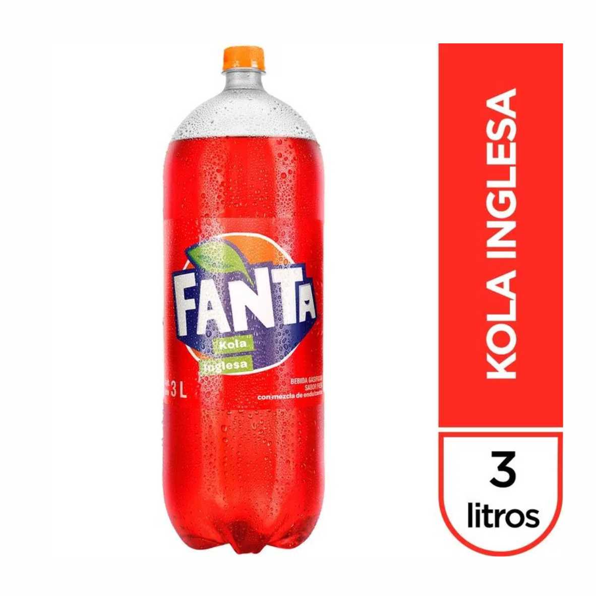 Fanta Gaseosa Sabor Kola Inglesa Botella 3lt | Eco Ahorro