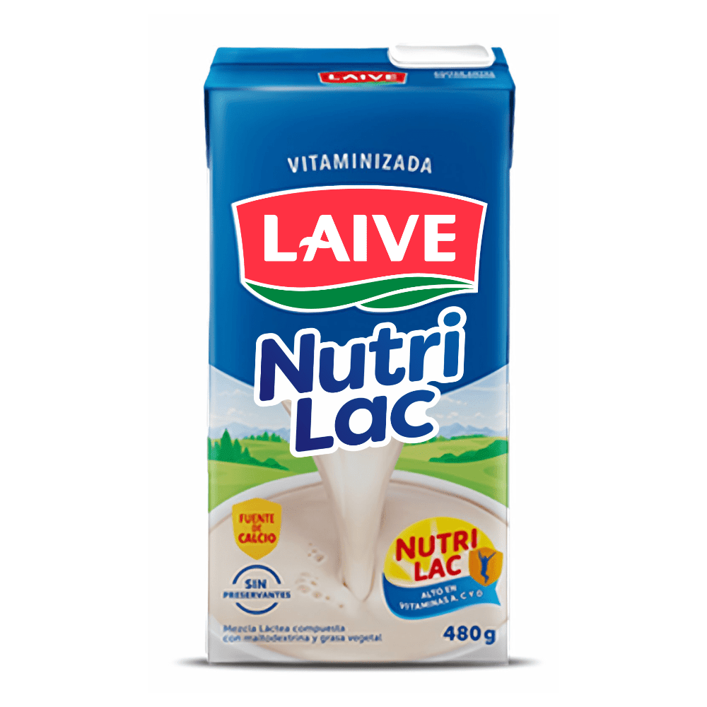 Laive Leche Vitaminizada NutriLac Caja 480gr | Eco Ahorro