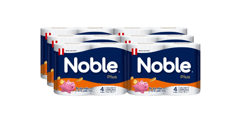 Noble Plus Papel Higiénico Plancha 24und | Eco Ahorro
