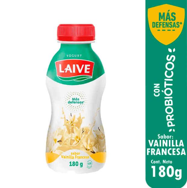 Yogurt Probiótico LAIVE Sabor a Vainilla 180g | Eco Ahorro