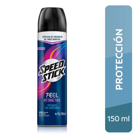 Speed Stick Desodorante Feel Attractive Spray 150ml | Eco Ahorro