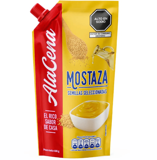 AlaCena Mostaza Doypack 400gr | Eco Ahorro