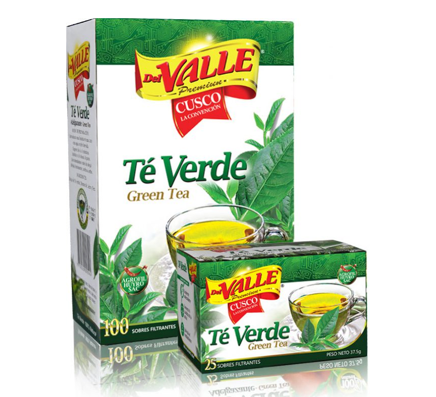 Del Valle Té Verde Filtrante Caja 100und | Eco Ahorro