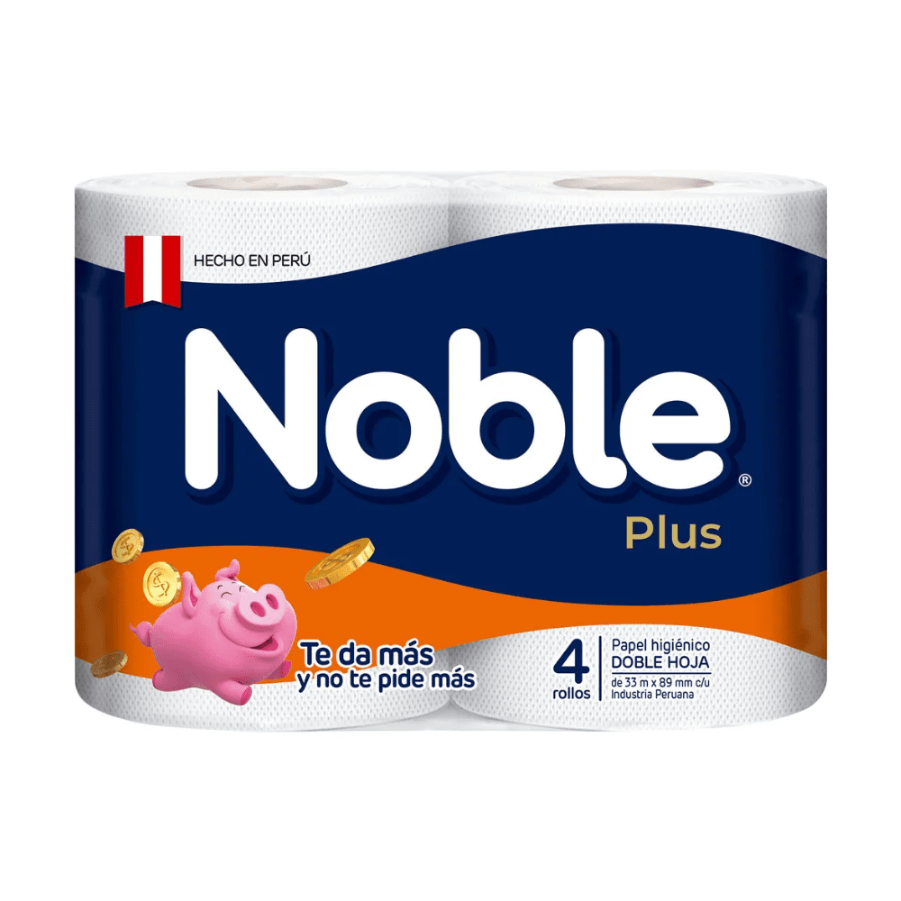 Noble Plus Papel Higiénico 4und | Eco Ahorro