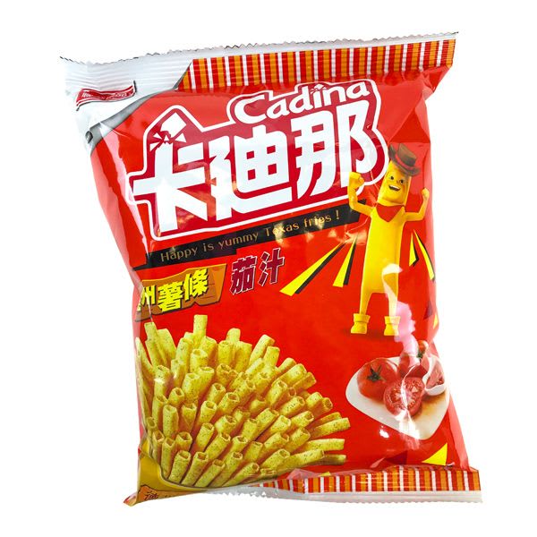 Caja Snack Sticks Crocantes Ketchup 42g x 12 | HANA SEOUL SPA