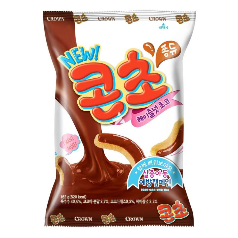 Caja Snack de Maiz con Chocolate 66g x 18 | HANA SEOUL SPA