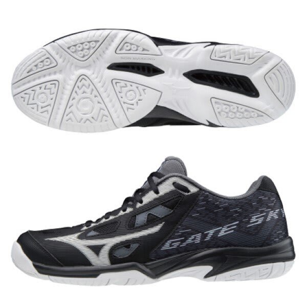 ZAPATILLAS MIZUNO GATE SKY PLUS 2 BLACK WHITE GREY | ASICS - MIZUNO ...