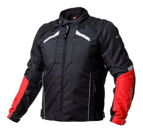 CHAQUETA LS2 SERRA / NEGRA ROJA HOMBRE / M | R&O Motocicletas