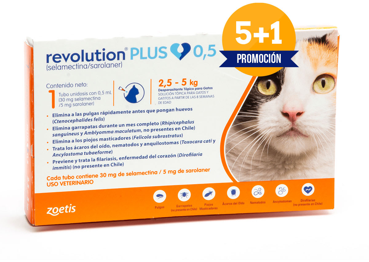 REVOLUTION PLUS 0,5 ml (2,5 a 5 kg) | DISVETNOR | Distribuidora ...