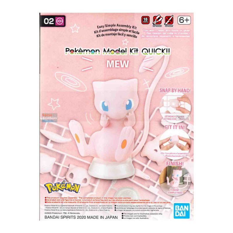 MODEL KIT POKEMON QUICK 02 MEW BANDAI HOBBY | Game Of Magic Tienda
