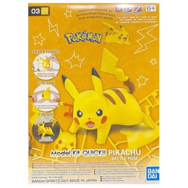 MODEL KIT POKEMON QUICK PIKACHU BATTLE POSE BANDAI HOBBY | Game Of ...