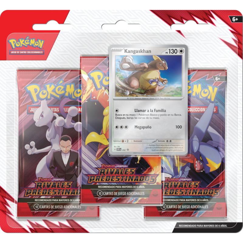 PKM TCG S&V - Destined Rivals - 3-Pack Blister Kangaskhan Español ...