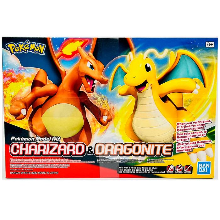 MODEL KIT POKEMON CHARIZARD & DRAGONITE BANDAI HOBBY | Game Of Magic Tienda