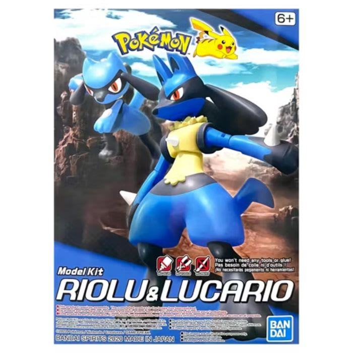 Model Kit Pokemon Riolu & Lucario Bandai Hobby | Game Of Magic Tienda