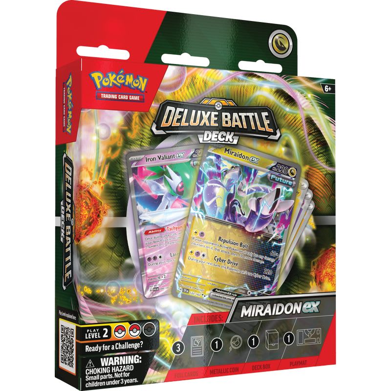 Pokemon TCG Miraidon Ex Deluxe Battle Deck - ESPAÑOL | Game Of Magic Tienda