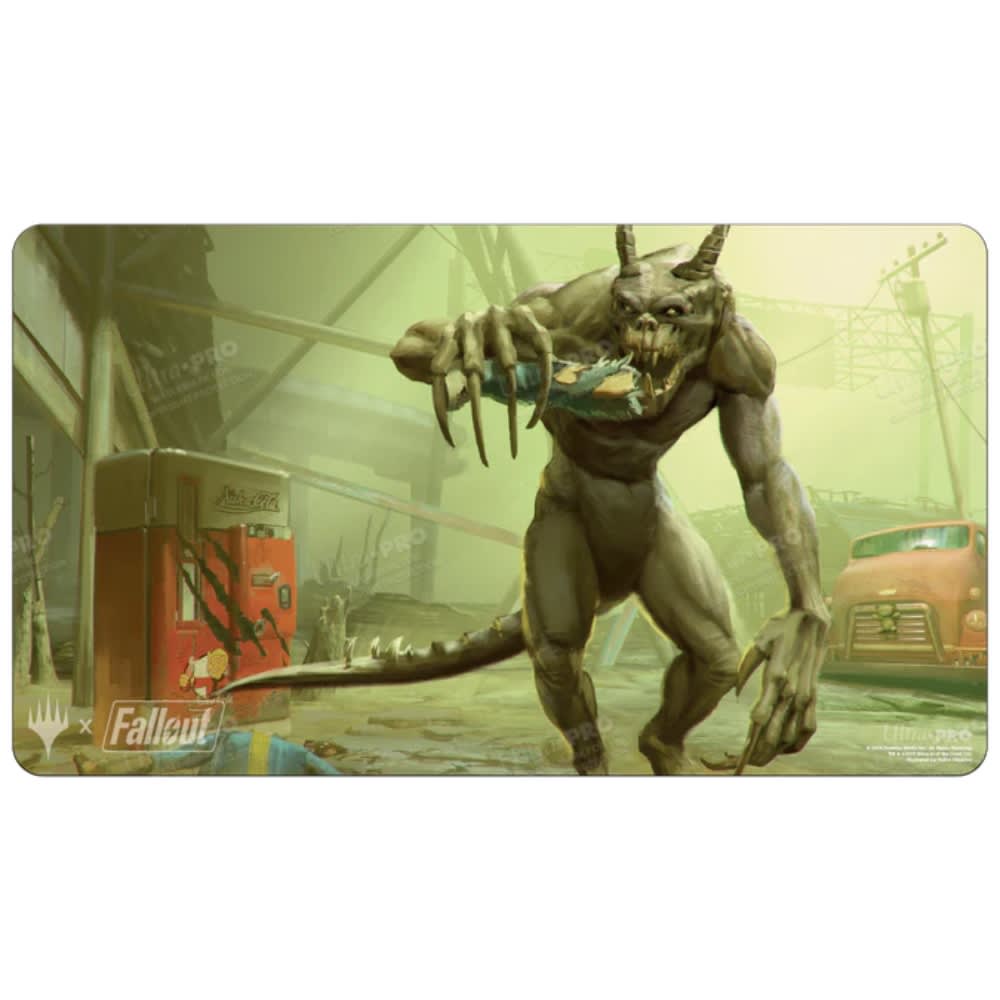 UP: Playmat: MTG- Fallout-Tarmagoyf / Deathclaw | Game Of Magic Tienda