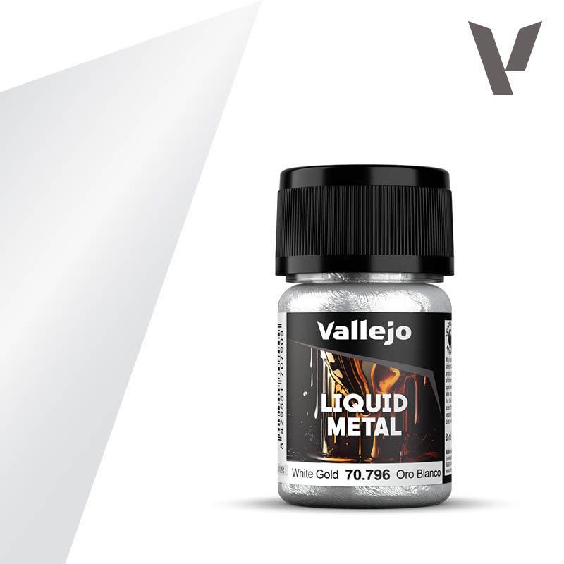 Vallejo: Liquid Metal 35ml - Oro Blanco | Game Of Magic Tienda