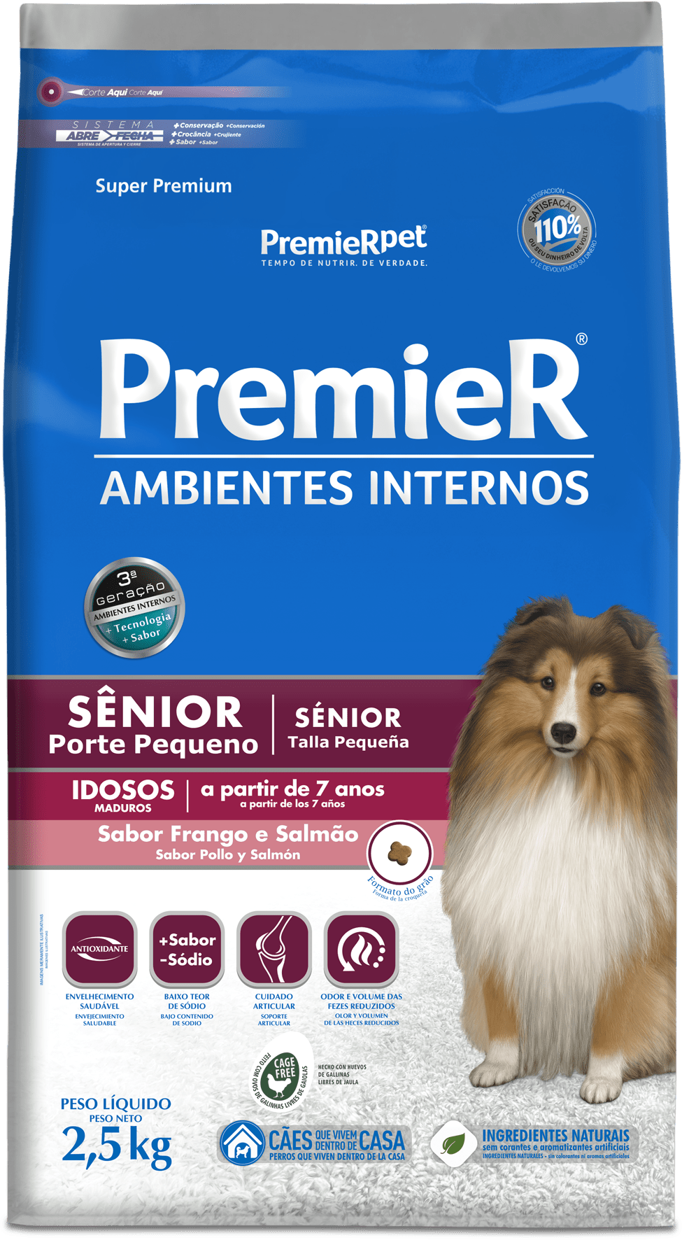 PREMIER PERRO ADULTO SENIOR SMALL BITES INDOOR POLLO Y SALMON ...