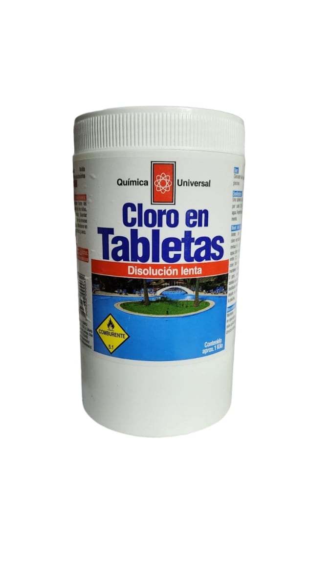 CLORO EN TABLETAS 1 KILO QUIMICA UNIVERSAL | FERRETERIA LUCAS