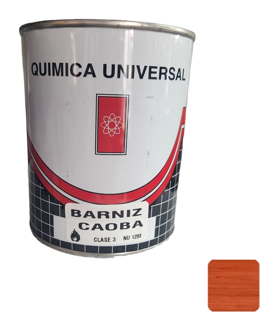 BARNIZ TARRO 1/16 CAOBA QUIMICA UNIVERSAL | FERRETERIA LUCAS