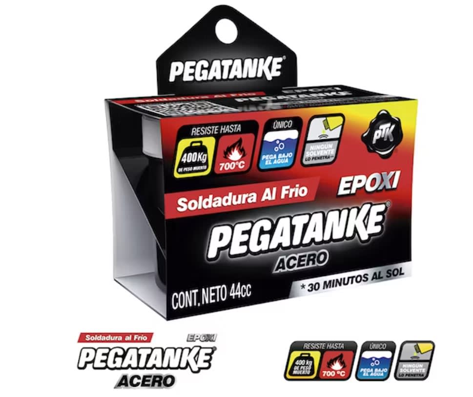 PEGATANKE NEGRO EPOXI 44CC SOLDADURA AL FRIO | FERRETERIA LUCAS