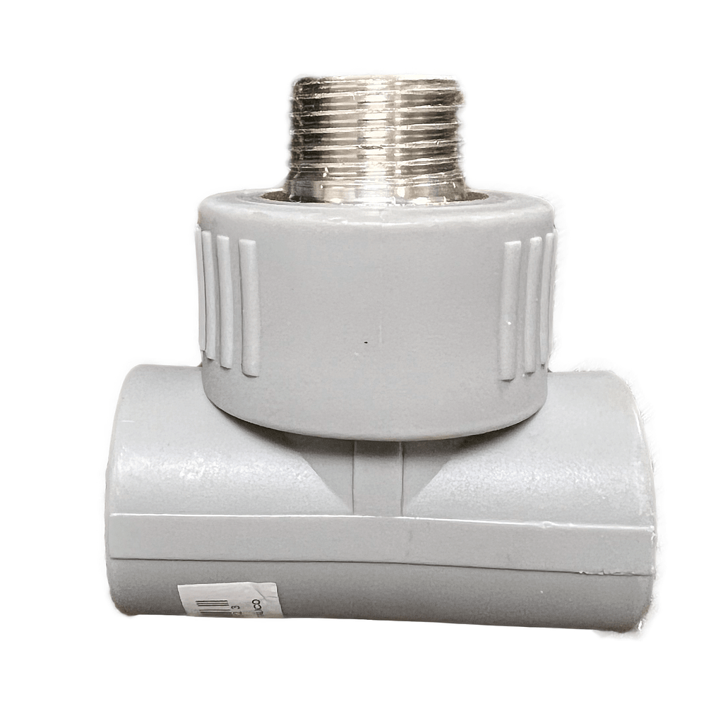 FITTING PPR GRIS TEE 20X20X1/2HE HOFFENS | FERRETERIA LUCAS