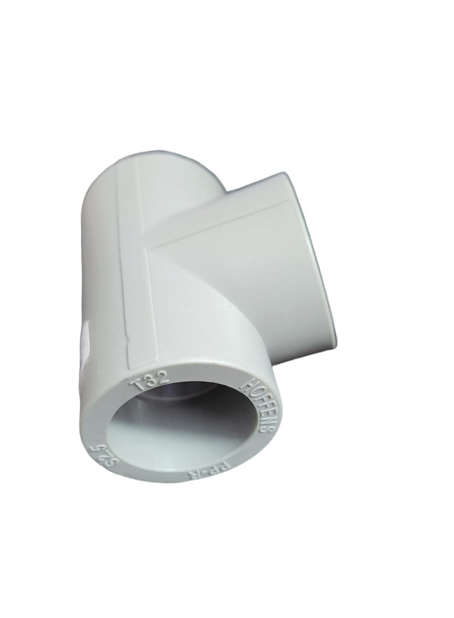 FITTING PPR GRIS TEE 32MM GRIS HOFFENS | FERRETERIA LUCAS