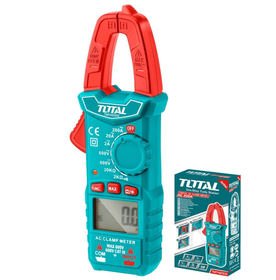 TESTER DIGITAL AC 200A PINZA TMT42002 | FERRETERIA LUCAS