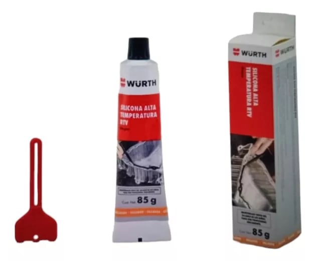 SILICONA ALTA TEMPERATURA 85GRS RTV NEGRA WURTH EMPAQUETADURA | FAMESSA BIG RUTA