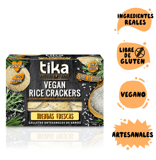 Galleta Cracker Tika Chia y Romero 140 gr. | greenconexion