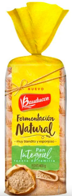Pan De Masa Madre Integral Molde 400 Gr Bauducco Green Conexion