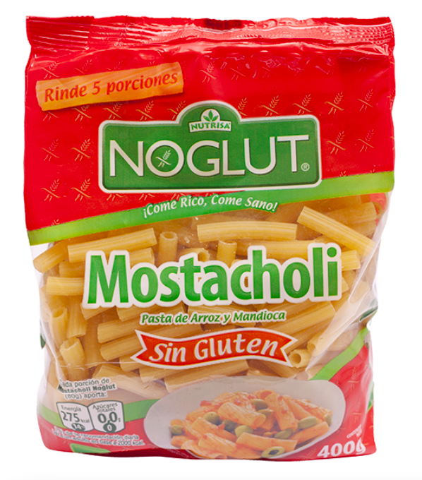 Mostacholi Sin Gluten, 400 gr. Nutrisa | Green Conexion
