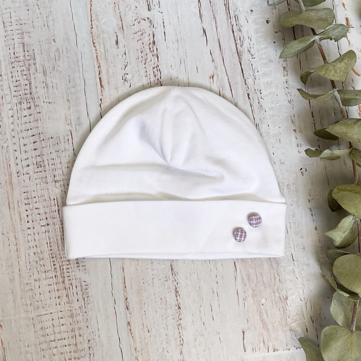 Gorro Wawa Erick Blanco Vino | Wawa Baby Desing