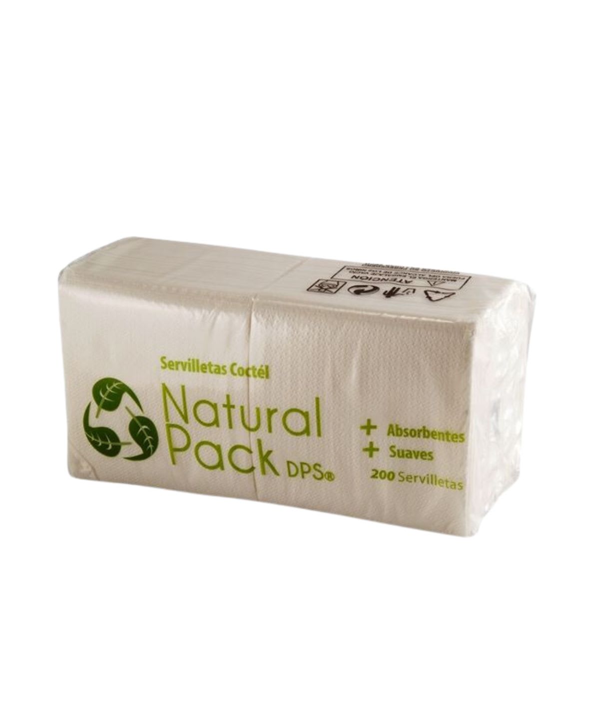 SERVILLETA COCKTAIL NATURAL PACK 1X200 UNDS. | Franchi Quesos y Cecinas