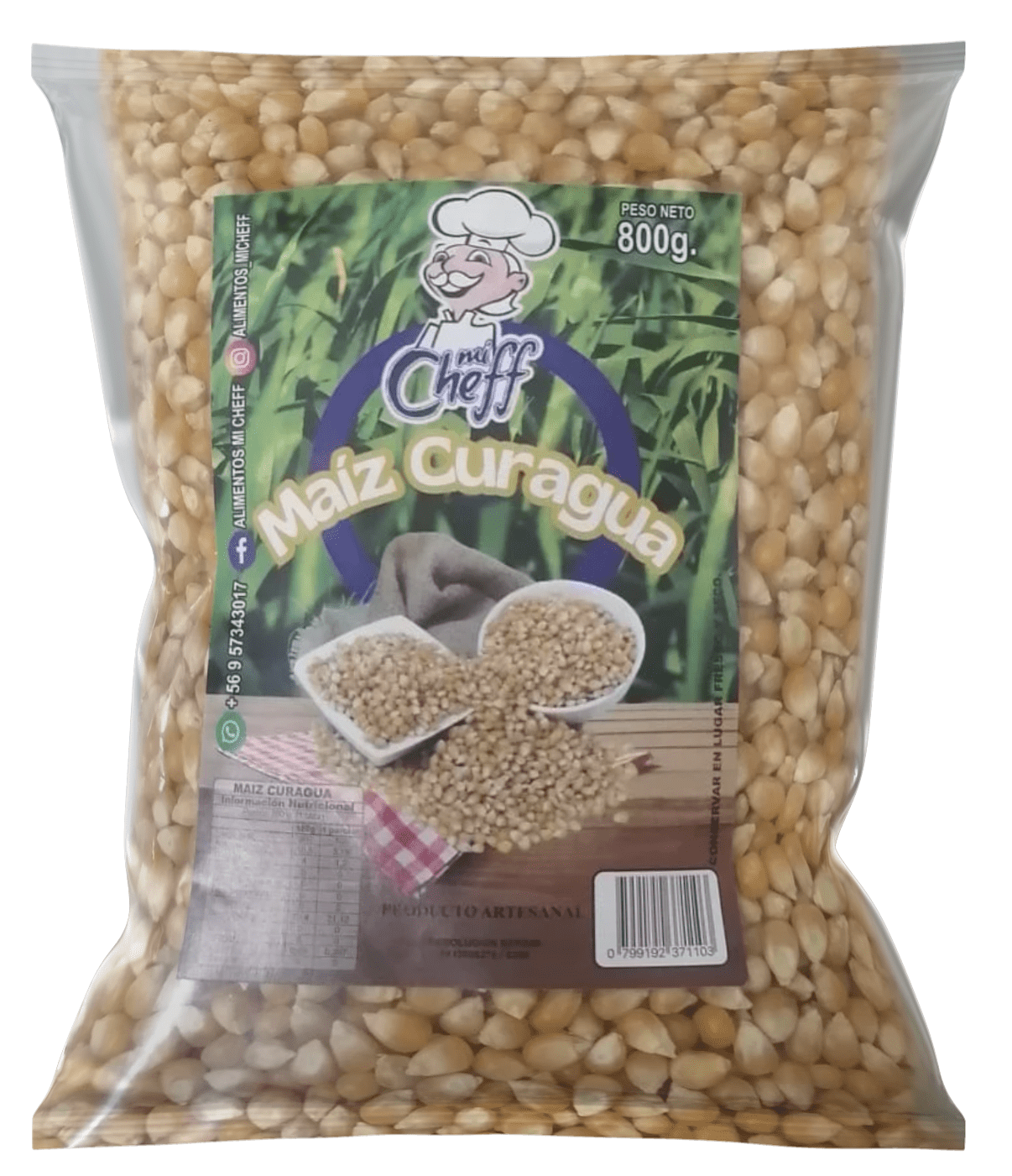 MAIZ CURAGUA MI CHEFF 800 GR ( PARA CABRITAS ) | Franchi Quesos y Cecinas