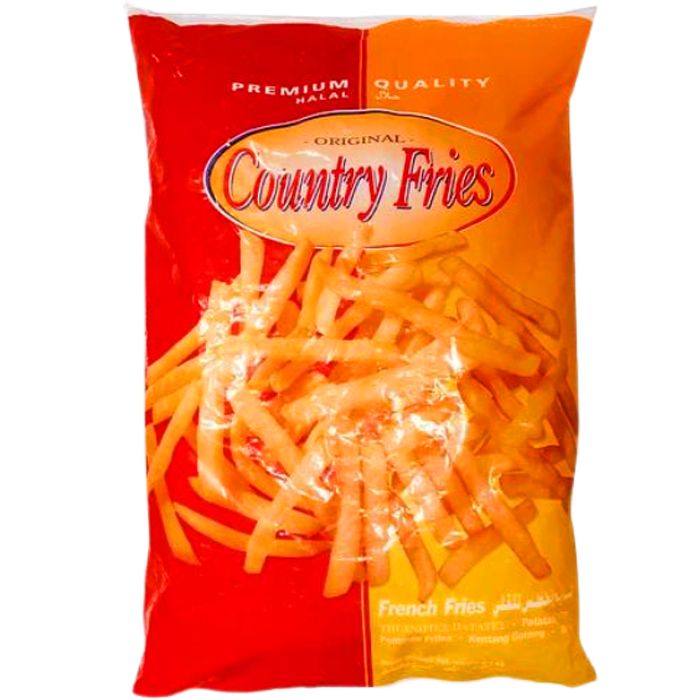 PAPAS PRE FRITAS COUNTRY FRIES 7X7 2,5 KG | Franchi Quesos y Cecinas