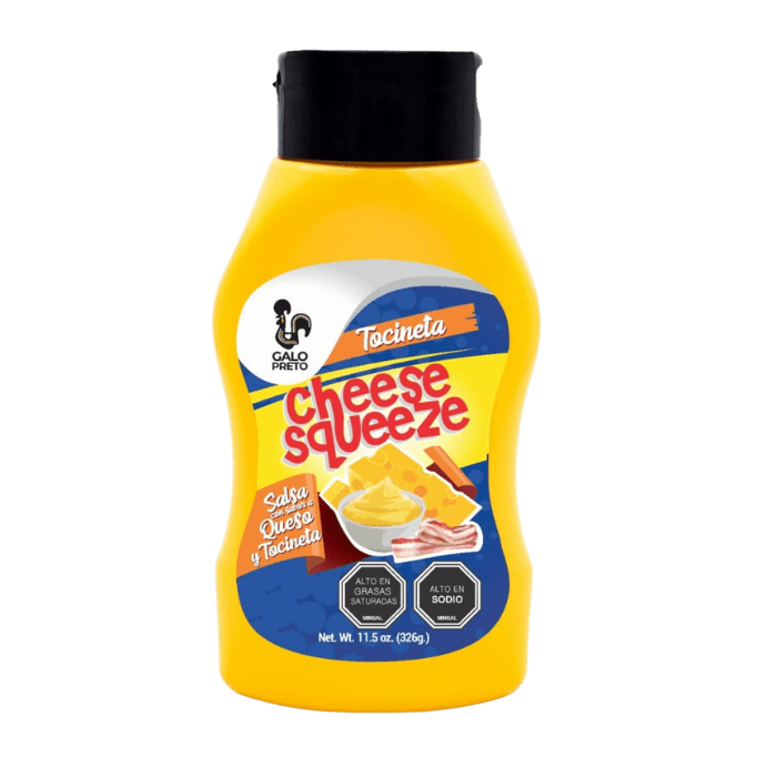 CHEESE SQUEEZE GALO PRETO BACON 326 GRAMOS | Franchi Quesos y Cecinas