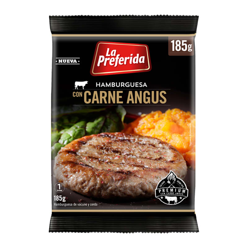 HAMBURGUESA ANGUS LA PREFERIDA 185G | Franchi Quesos y Cecinas