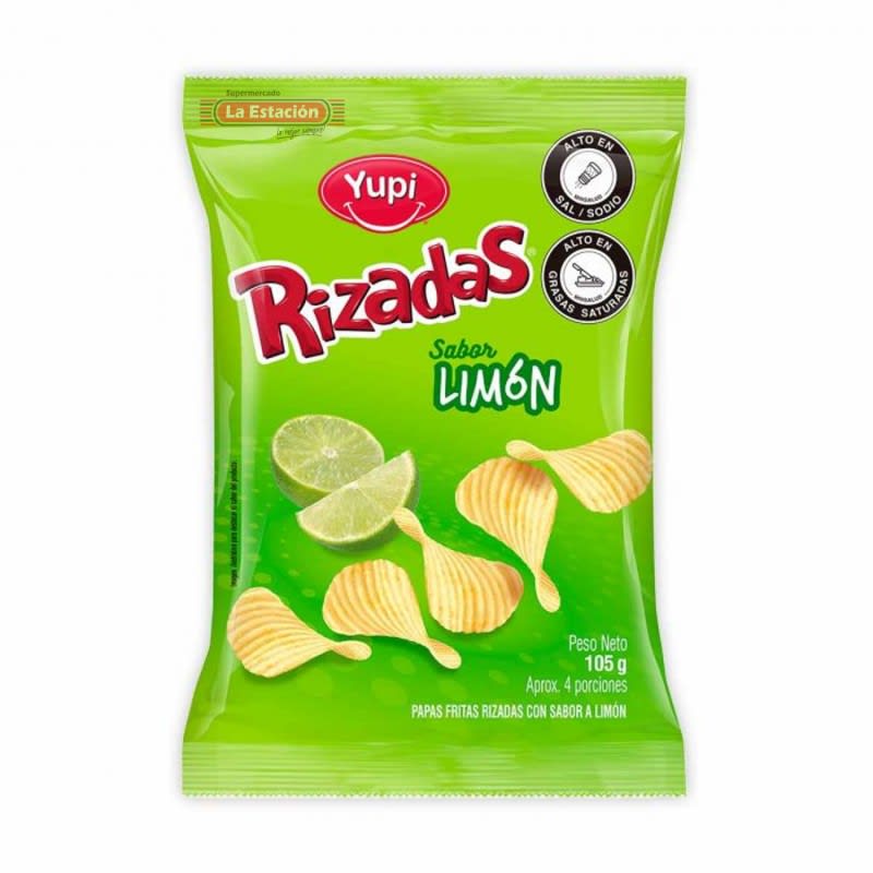 PAPAS FRITAS RIZADAS LIMON YUPI 105 GR | Franchi Quesos y Cecinas