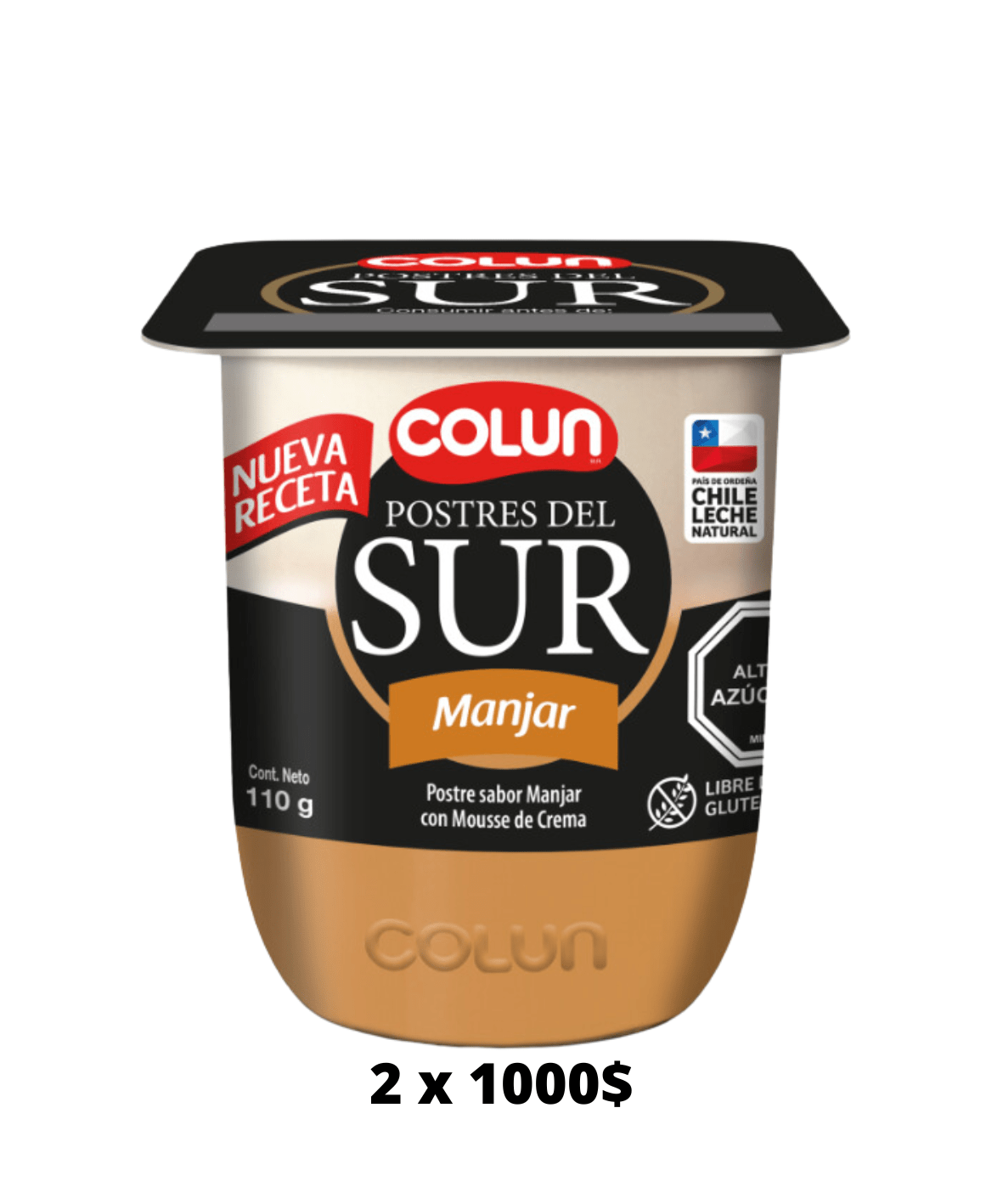 POSTRES DEL SUR MANJAR COLUN 110 GR | Franchi Quesos y Cecinas