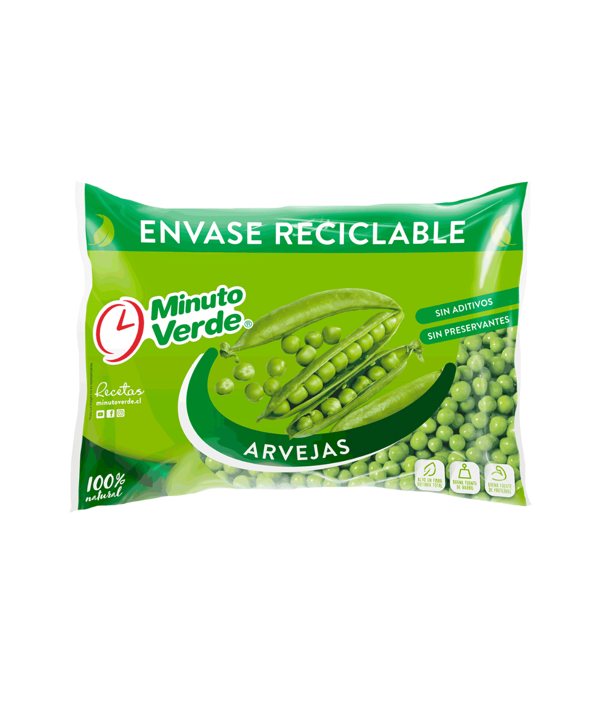 ARVEJA VERDE 200 GRAMOS MINUTO VERDE | Franchi Quesos y Cecinas