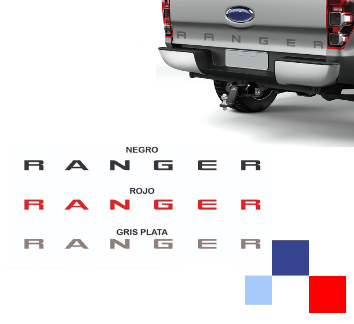 EMBLEMA ADHESIVO PORTALON FORD RANGER 2013-2019 | Comercial Autotrack