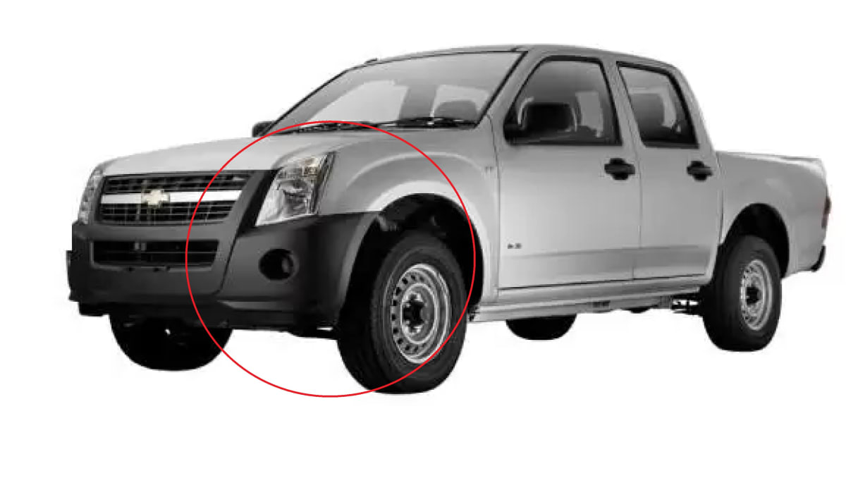 PARACHOQUE DELANTERO CHEVROLET DMAX 2011-2014 BAJA | Comercial Autotrack