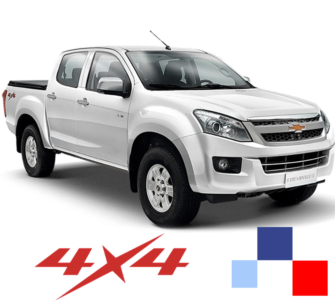 EMBLEMA ADHESIVO PICKUP CHEVROLET DMAX 4X4 2015-2019 | Comercial Autotrack