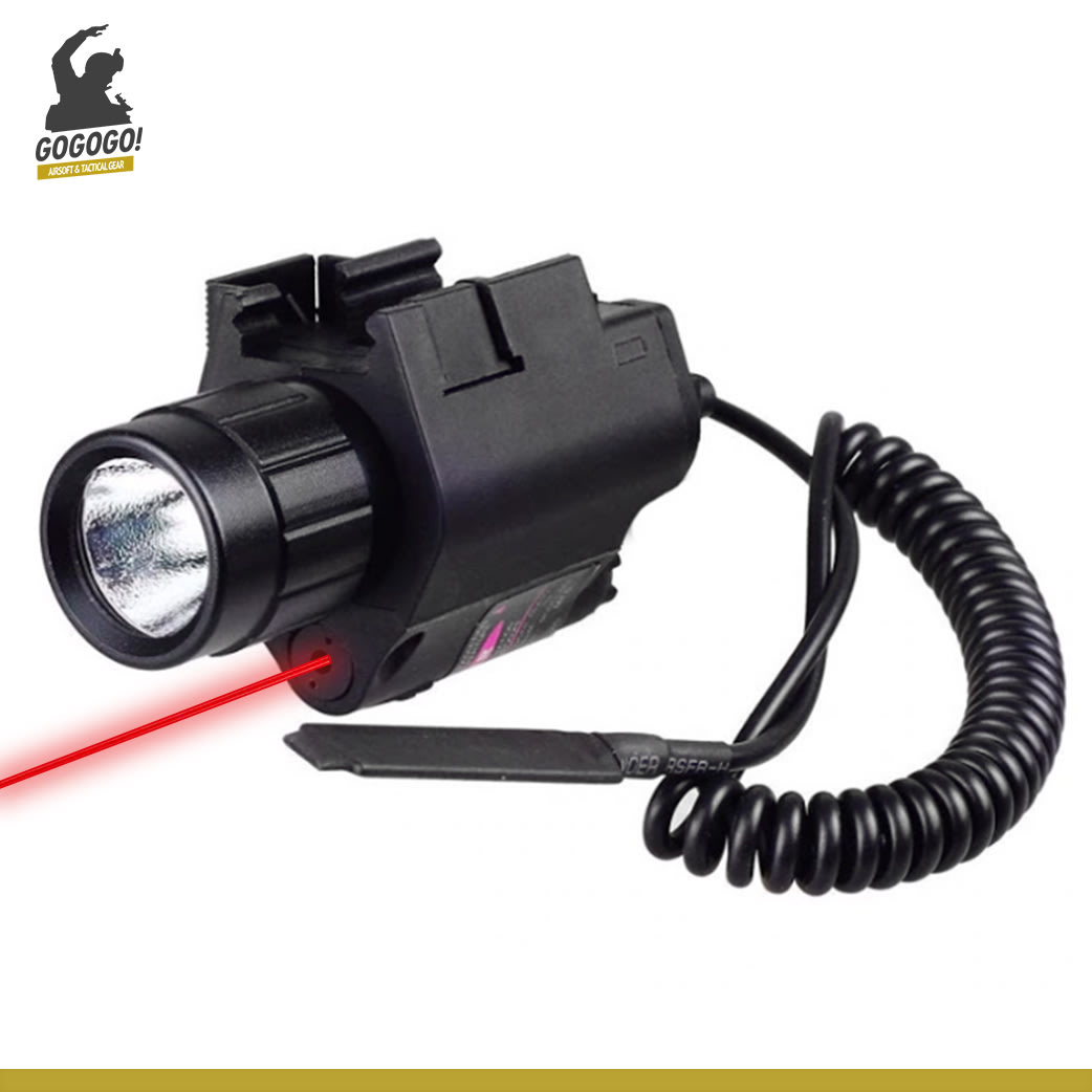 Linterna Laser con Pulsador Remoto | GO GO GO Airsoft & Tactical Gear